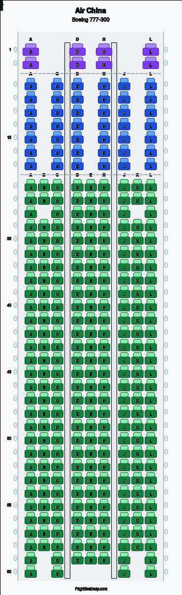 Air China Boeing 777-300 Seat Map & Seating Chart | Flight Seatmap