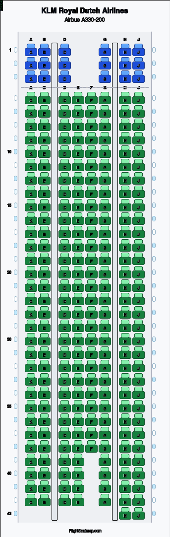 KL641 Seat Map - KLM Royal Dutch Airlines Amsterdam | Flight Seatmap