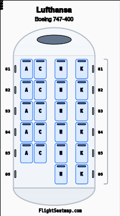 Lufthansa Boeing 747-400 Seat Map & Seating Chart | Flight Seatmap