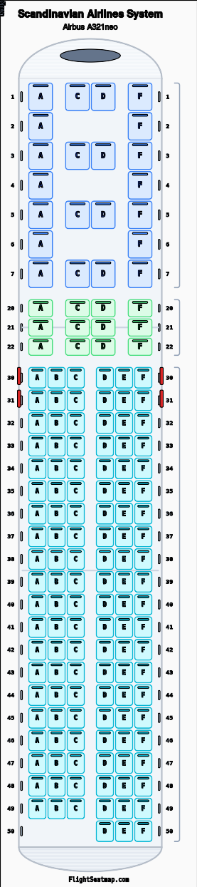 SK928 Seat Map - Scandinavian Airlines System Boston | Flight Seatmap