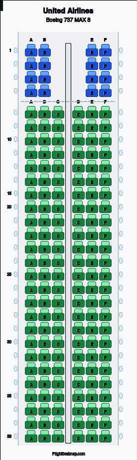 UA2620 Seat Map - United Airlines Fort Lauderdale to | Flight Seatmap